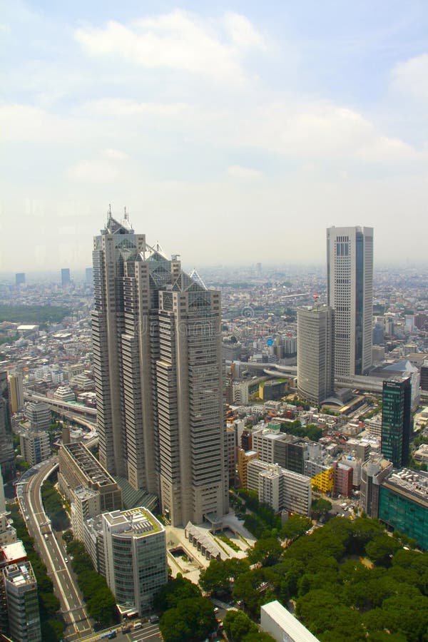 Tokyo dense city landscape editorial photography. Image of exterior ...