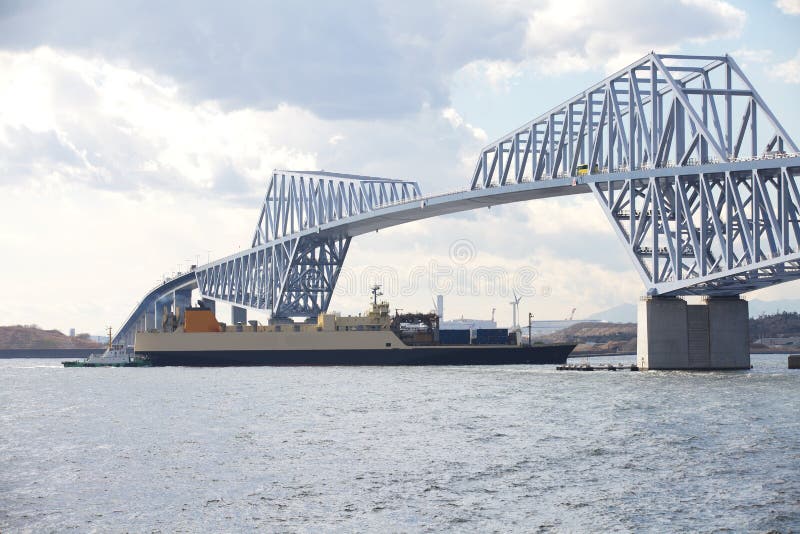 Tokyo Gate Bridge stock photo. Image of graphic, royalty - 23975144