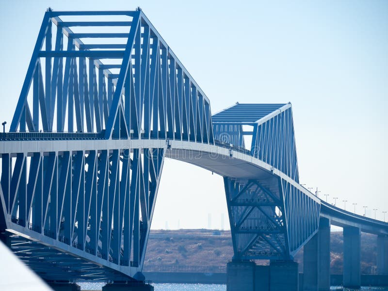 Tokyo Gate Bridge stock photo. Image of road, pier, tokyo - 122860772