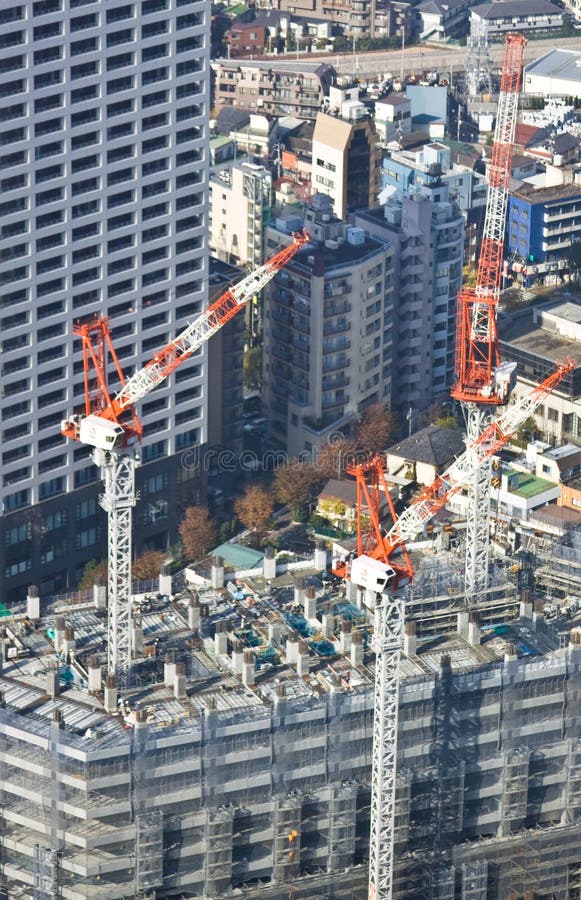 Tokyo High Rise City Towers Stock Photo - Image of corporate, built ...