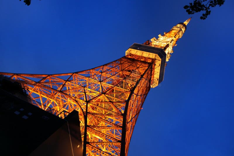 Tokyo iron tower editorial stock image. Image of japan - 14383259