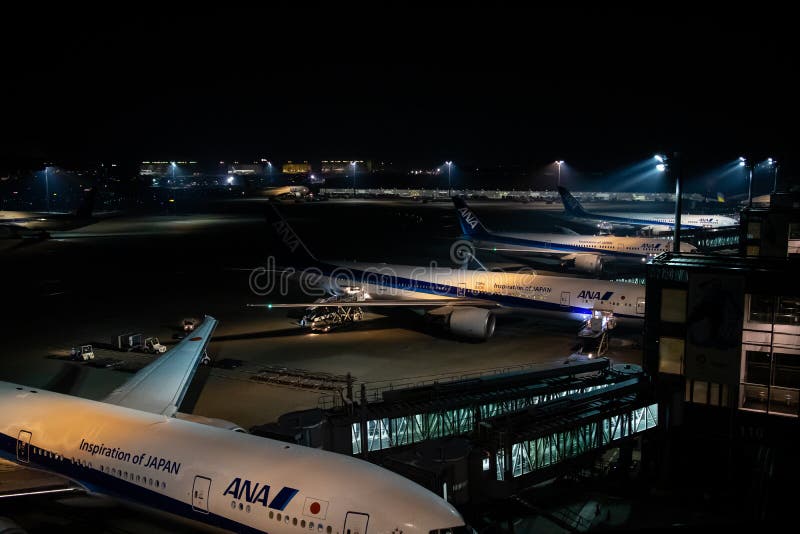 Takeoff at night stock photo. Image of town, jetliner - 26985334