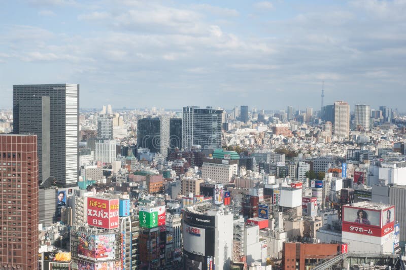 Tokyo Japan elevated view editorial photography. Image of japanese ...