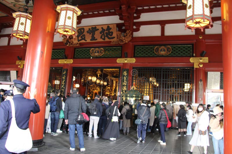 Crowded Sensoji Temple Complex Editorial Photography - Image of tourism ...