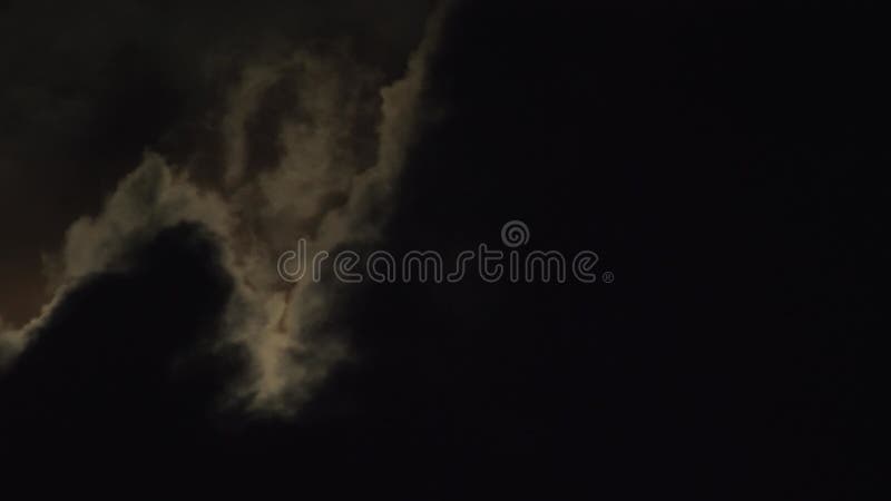 Clouds Illuminated by the Full Moon Stock Footage - Video of cloud ...