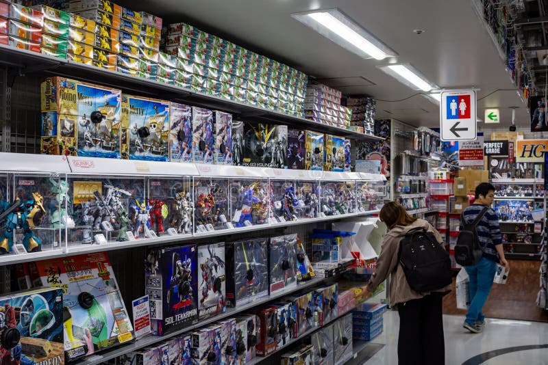 Tokyo, Japan, 26 October 2023: Customers Browsing Model Kits in a Tokyo ...