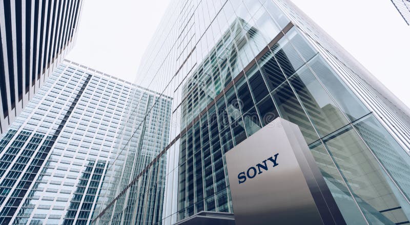 Sony Company Logo On Headquarters Building Editorial Image - Image of ...