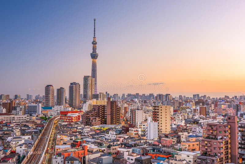 Tokyo, Japan in Sumida stock image. Image of cityscape - 243714479