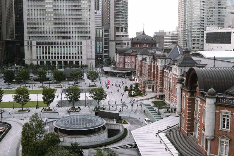 Tokyo, Japan - 9 8 19: a View of Tokyo Station from a High Vantage ...
