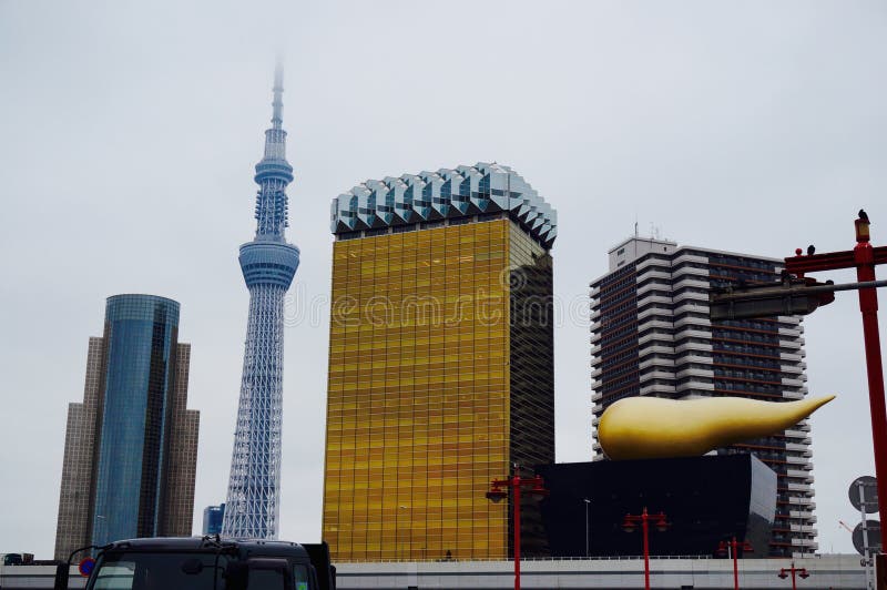Tokyo landmarks editorial photo. Image of cityscape, skyscraper - 79244061