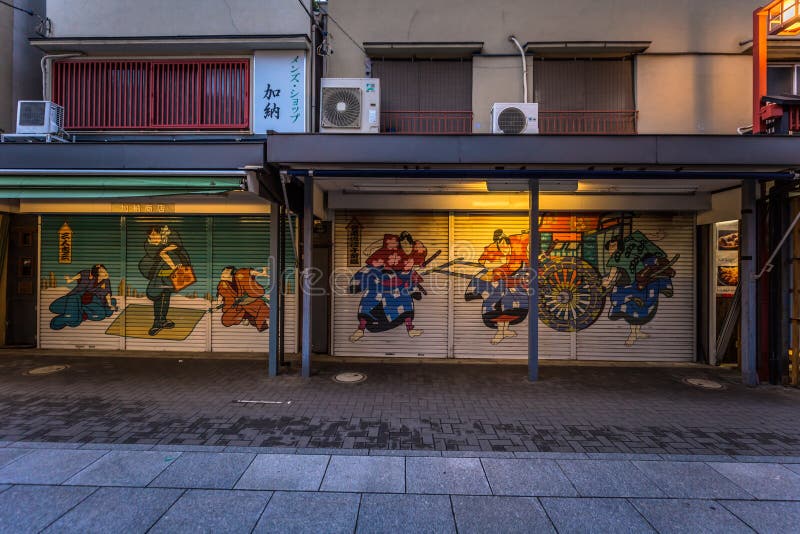 Tokyo - May 20, 2019: the Streets of Asakusa, Tokyo, Japan Editorial ...