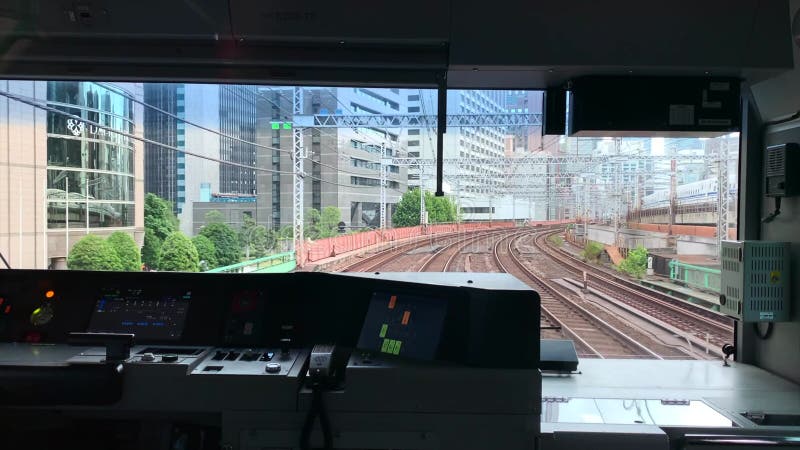 Tokyo Metro. View from the Driver S Cabin Stock Video - Video of public ...