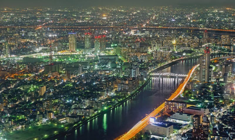 Tokyo Metropolis, Night editorial image. Image of scenics - 53493015