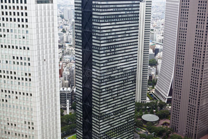 Tokyo: Modern Buildings in Shinjuku Stock Image - Image of city ...