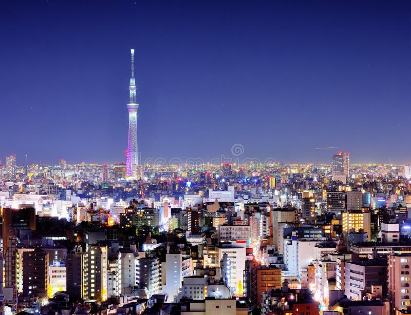 Tokyo Night stock image. Image of asian, modern, architecture - 29693339
