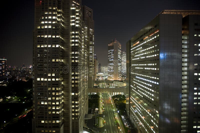 Tokyo Night stock image. Image of city, night, tokyo, building - 7728697