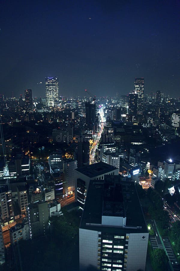 Tokyo night view editorial photography. Image of cityscape - 33906197