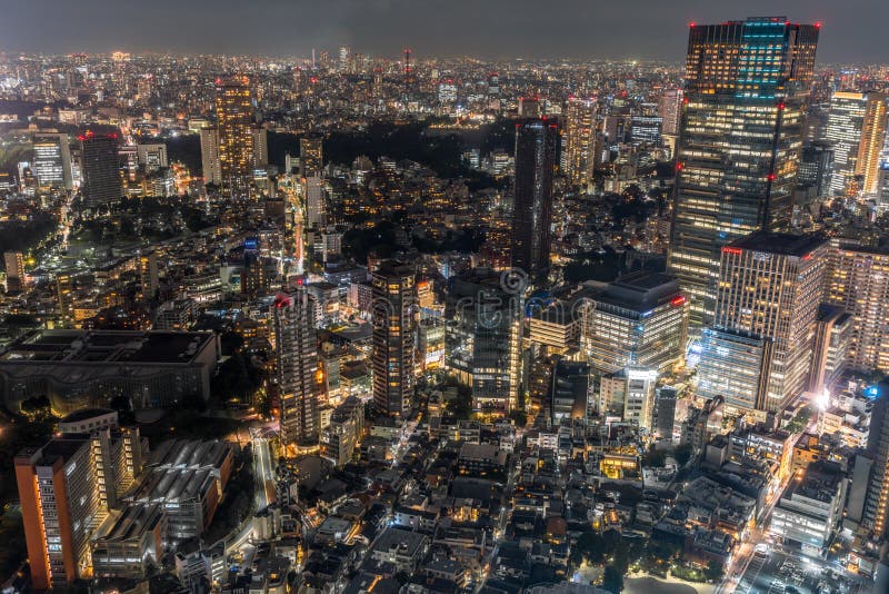 Tokyo Night View from Roppongi Hills Mori Tower Editorial Image - Image ...