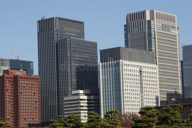 Tokyo office building stock photo. Image of cities, business - 12708674