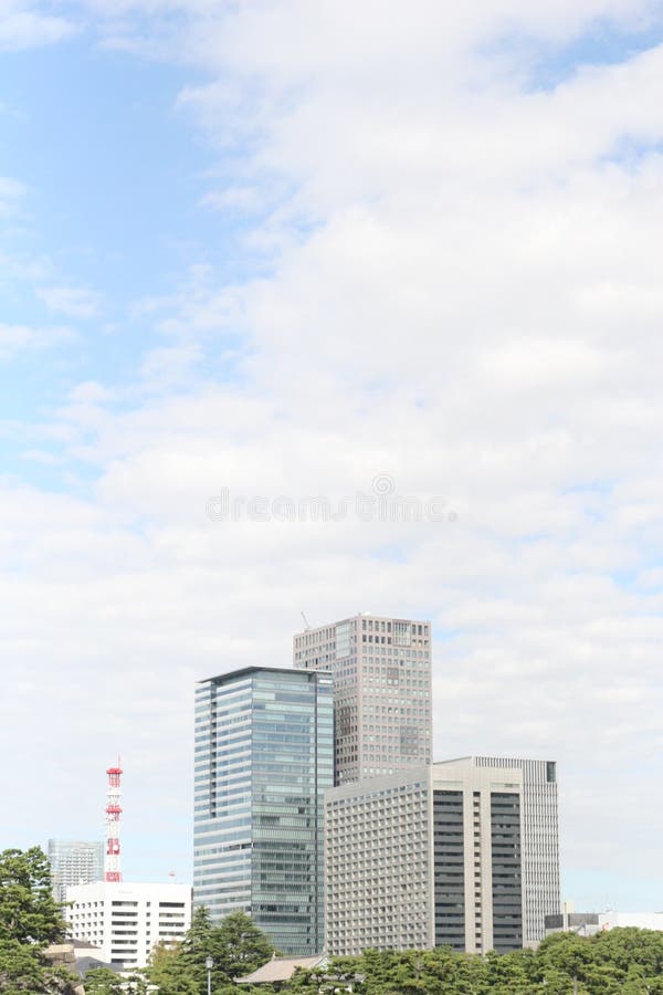Tokyo office building stock photo. Image of shiodome - 35684532