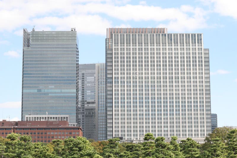 Tokyo office building stock photo. Image of shiodome - 38923434