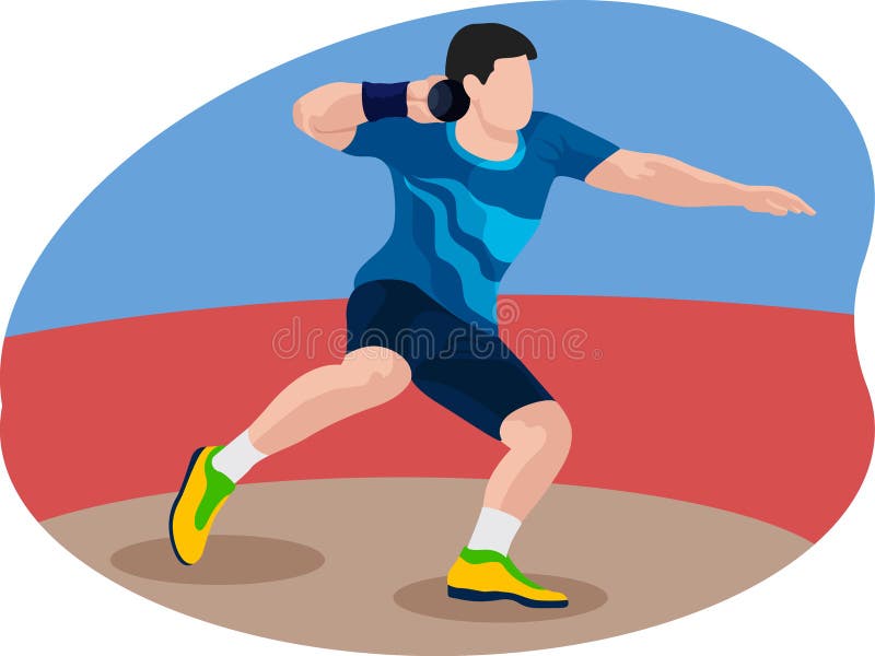 Shotput And Discus Clipart