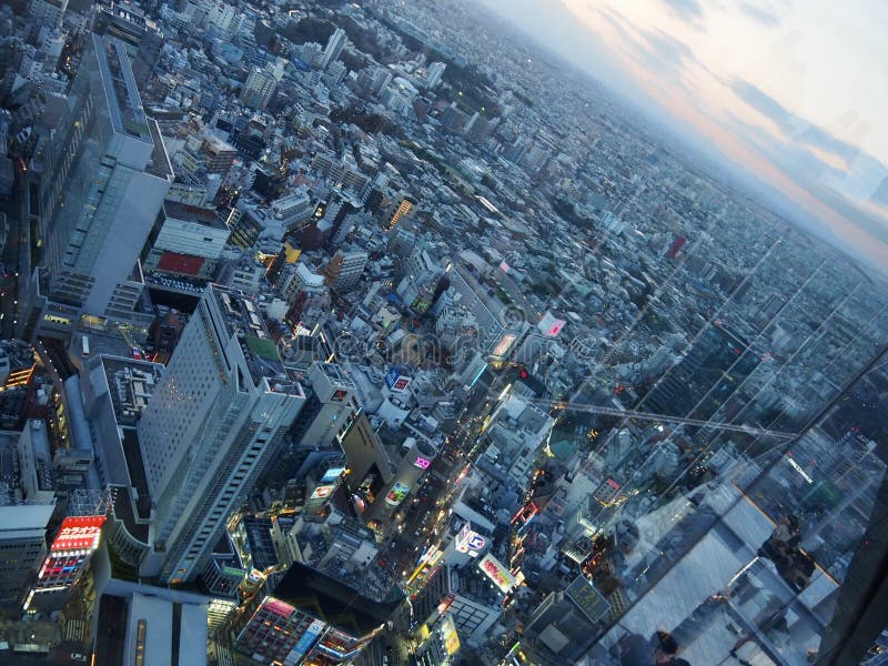Tokyo Panorama from Scramble Square Building Stock Photo - Image of ...