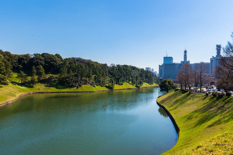 Tokyo river stock photo. Image of pollution, park, japanese - 90921040