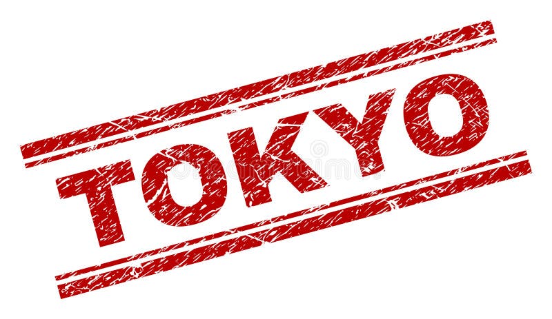 Scratched Textured TOKYO Stamp Seal Stock Vector - Illustration of ...