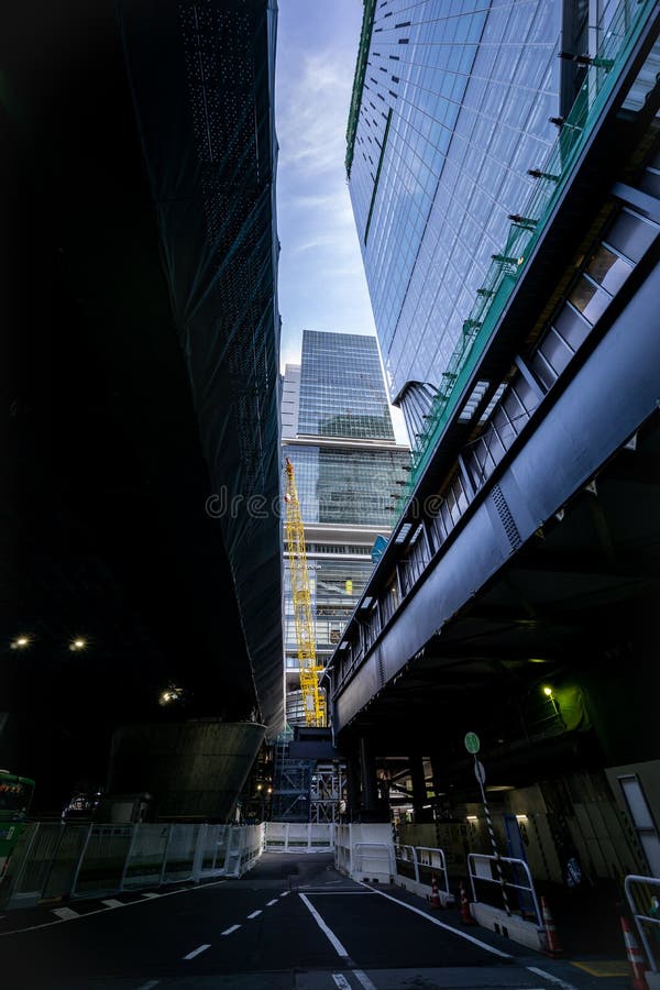 Tokyo Shibuya Redevelopment Editorial Stock Image - Image of industry ...