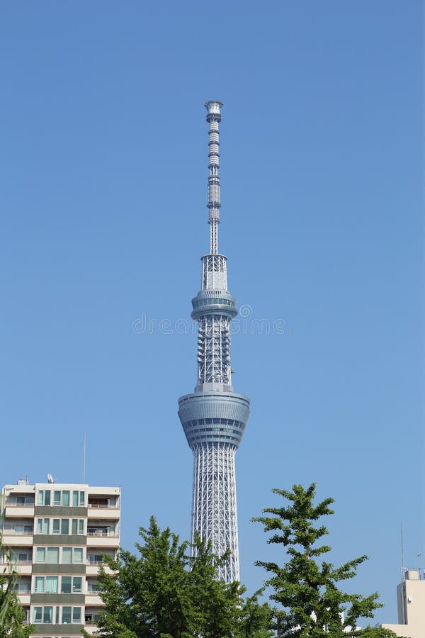 Tokyo Sky Tree with Blue Sky Editorial Stock Photo - Image of japan ...