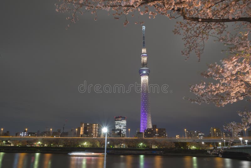 Tokyo Sky Tree editorial stock photo. Image of season - 91971848