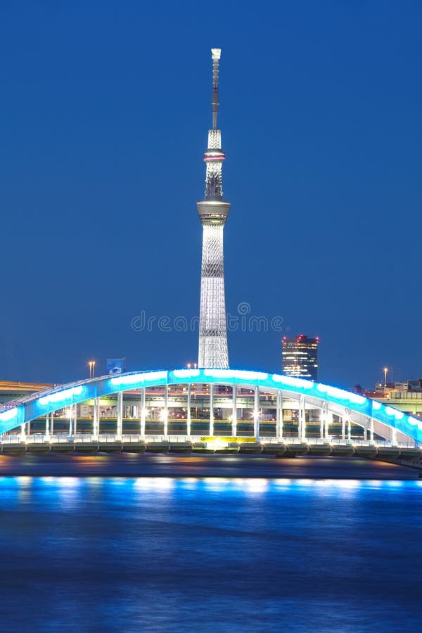 Tokyo sky tree editorial stock photo. Image of famous - 39520178