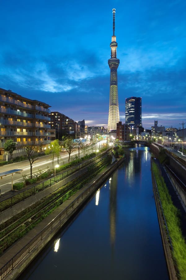 Tokyo sky tree editorial image. Image of downtown, asia - 46496600