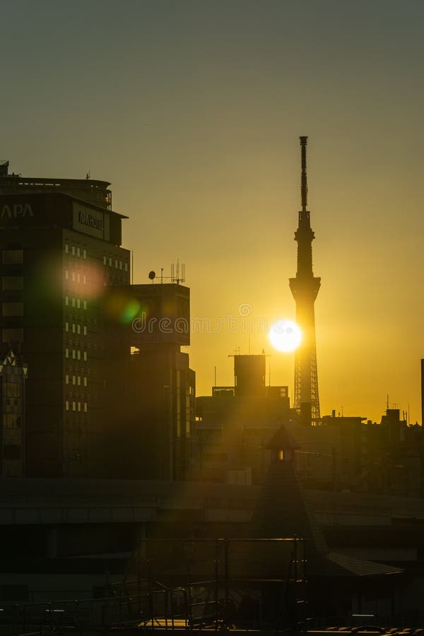 Tokyo Sky Tree landscape editorial photo. Image of facility - 175381436