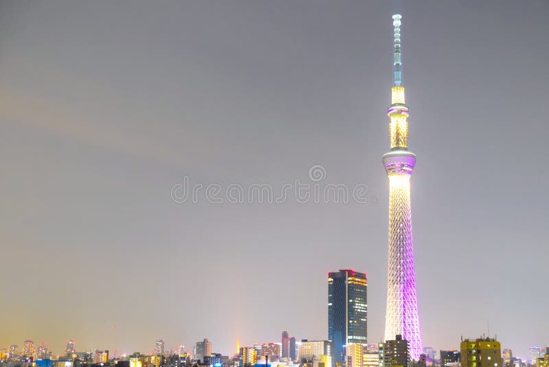 Tokyo sky tree editorial image. Image of beautiful, skyline - 68603765