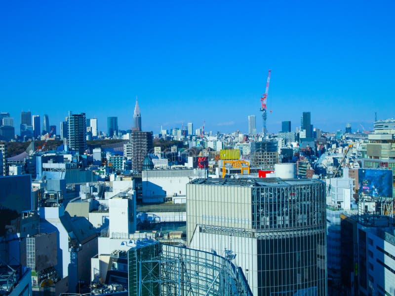 Tokyo Skyline in nice day editorial image. Image of landmark - 140848565