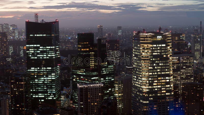 Tokyo Skyline during Sunset As Seen from the Tokyo Tower, Japan ...