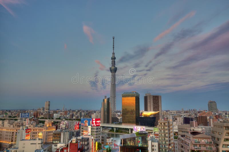 Tokyo Skyline editorial stock image. Image of tall, holiday - 32002529