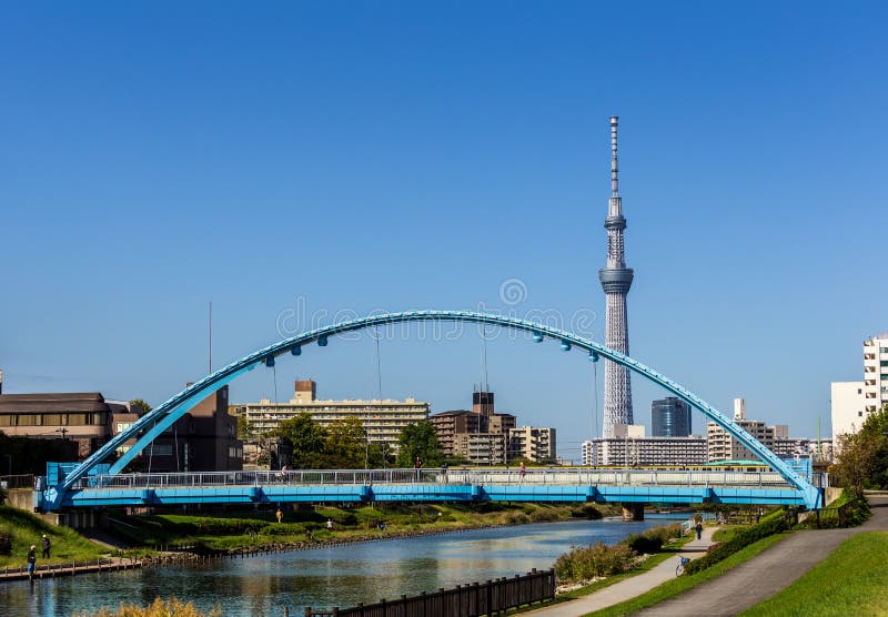 Tokyo Skytree with Blue Sky Tokyo,Japan Editorial Stock Photo - Image ...