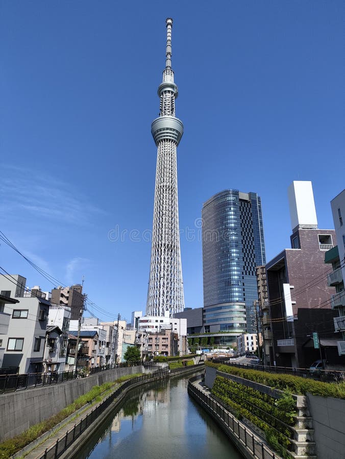 Tokyo Skytree, a Broadcasting and Observation Tower in Tokyo, Japan ...