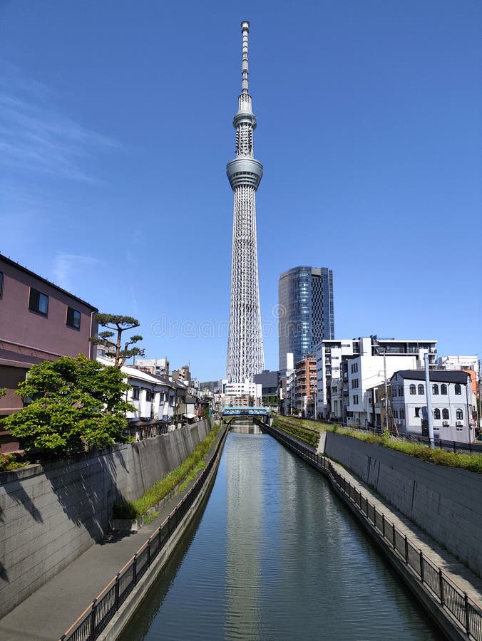 Tokyo Skytree, a Broadcasting and Observation Tower in Tokyo, Japan ...