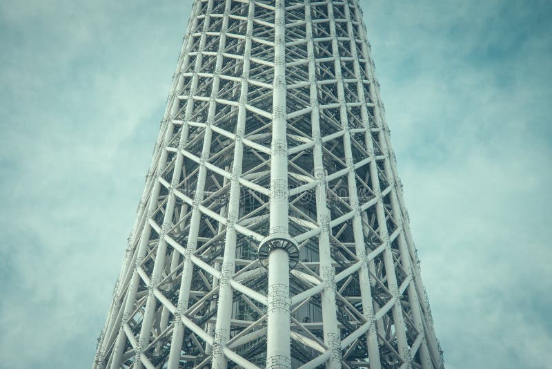 Tokyo Skytree Famous Destination from Bottom View Editorial Stock Photo ...