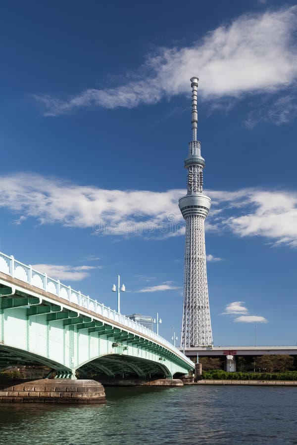 Tokyo Skytree and Sumida River. Editorial Image - Image of landmark ...