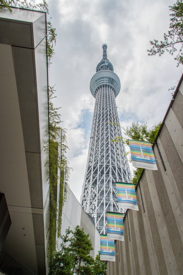 Tokyo Skytree from the View in Downtown Editorial Stock Image - Image ...