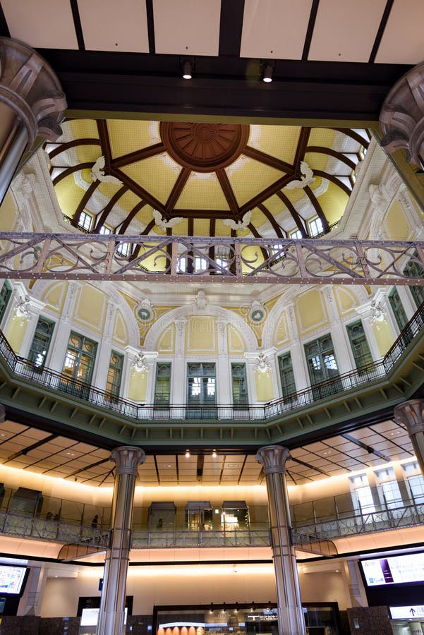 Tokyo Station. stock photo. Image of ceiling, marunouchi - 49547224