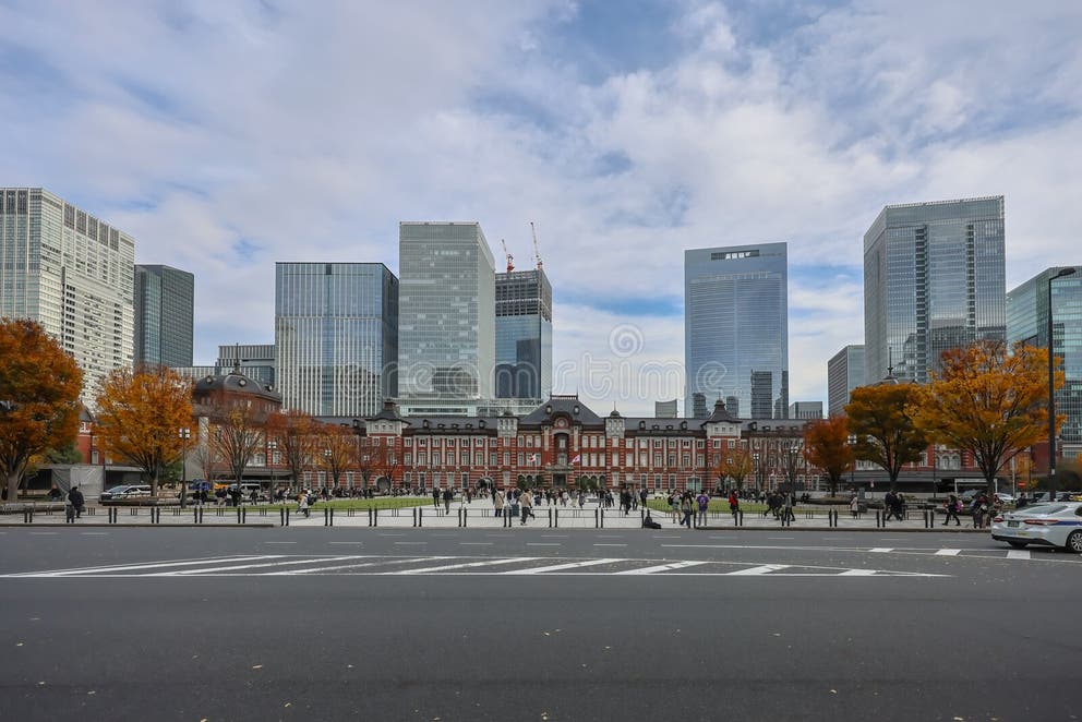 Tokyo Station and Modern Skyscraper, Tokyo Dec 5 2024 Editorial ...