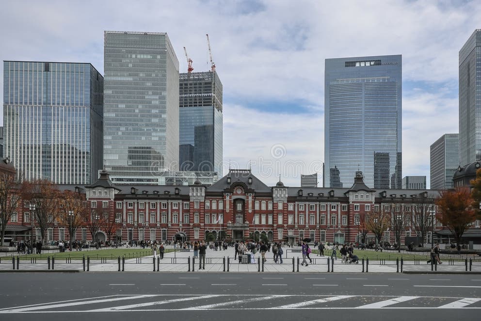 Tokyo Station and Modern Skyscraper, Tokyo Dec 5 2024 Editorial Stock ...