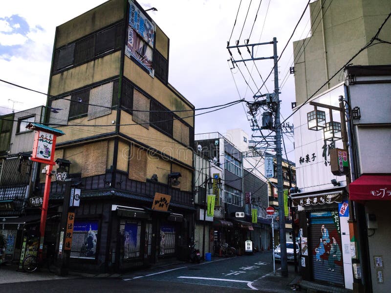 A Tokyo Street Building Area, Japan Editorial Photo - Image of building ...
