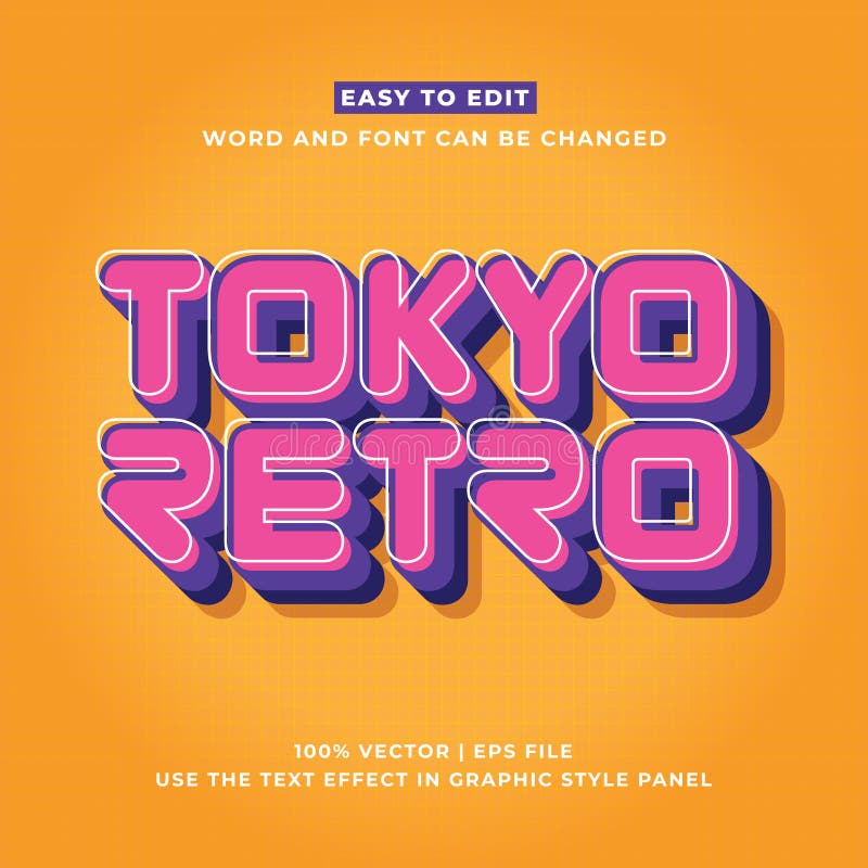 Tokyo Japan Y2k Streetwear Colorful Slogan Typography Editable Text ...